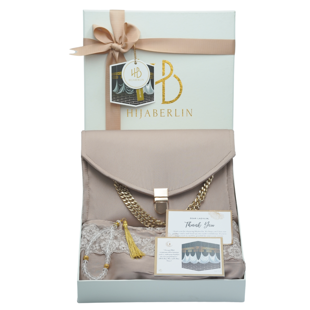 Umrah Prayer Set Hijaberlin - Brown
